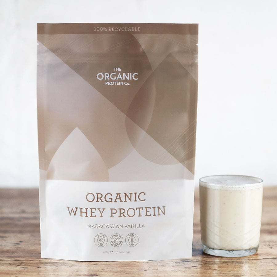 Organic Whey Protein Powder - Grass Fed, Additive Free, Gluten Free ...